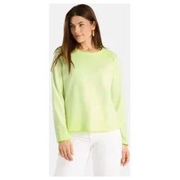 LIEBLINGSST&Uuml;CK Longsweatshirt LIEBLINGSST&Uuml;CK "OceanL", Damen, Gr. L, 204, neon gelb, 80% Baumwolle, 20% Polyester, loose fit, Rundhals, Sweatshirts, mit 80% Baumwolle
