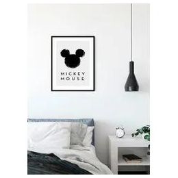 Bild Komar "Mickey Mouse Silhouette", wei&szlig; (farbe bild(er): wei&szlig;), B:30cm H:40cm, Holz, Papier, Bilder, Bild, Wandbild zur Dekoration im Kinderzimmer - ohne Rahmen