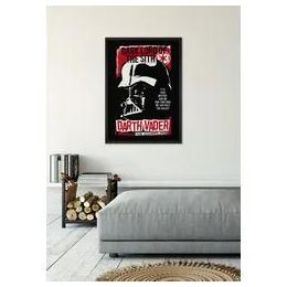 Wandbild Komar "Star Wars Darth Vader The Chosen One", schwarz (farbe bild(er): rot,schwarz), Disney, 1 Stk., Vlies, Bilder, 30 x 40 cm (Breite x H&ouml;he) - Kinderzimmer, Dekoration