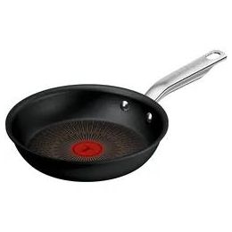 Bratpfanne Tefal "Experience", schwarz, B:21,8cm H:6,7cm L:38cm &Oslash;:20cm, Pfannen, Bratpfanne, FusionCore Antihaftversiegelung, Induktion, Temperaturanzeiger