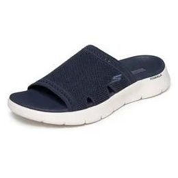 Pantolette Skechers "GO WALK FLEX SANDAL-", Herren, Gr. 39, navy, Textil, Schuhe Pantolette, Sommerschuh, Strandschuh, Urlaubsschuh, Sandale mit Komfortfu&szlig;bett
