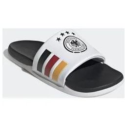 Badesandale Adidas SPORTSWEAR "ADILETTE COMFORT 2.0 DEUTSCHLAND BADESCHLAPPEN", Herren, Gr. 47, cloud wei&szlig;, core schwarz, collegiate gold, Synthetik, Schuhe, Badelatschen, World Cup Nations Pack