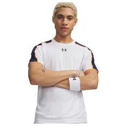Trainingsshirt Under Armour "UA M CHALLENGER TRAIN SS", Herren, Gr. XXL, wei&szlig;,, midnight navy, Obermaterial: 100% Polyester, Shirts, kurze &Auml;rmel, mit atmungsaktiven Mesh-Eins&auml;tzen, geruchsregulierend