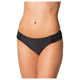 Bikini-Hose AQUARTI "Bikinihose Aquarti Damen Bikinihose mit seitlichen Raffungen", Damen, Gr. 40, N-Gr, schwarz, Obermaterial: 80% Polyamid PA. 20% Elasthan EL., Badehosen Bikini-Hose