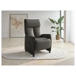 Sit & More TV-Sessel SIT & MORE "Cremona Comfort", anthrazit, B:76cm H:112cm T:84cm, Sessel, wahlweise manuell oder elektrischer Funktion mit Akku
