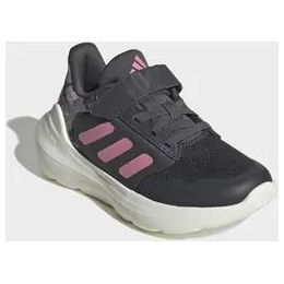 Sneaker Adidas SPORTSWEAR "TENSAUR RUN 3.0 KINDER", M&auml;dchen, Gr. 35, grau six, bliss pink, sanftes wei&szlig;, Synthetik, Textil, Schuhe Sneaker, mit Klettverschluss, f&uuml;r Kinder & Jugendliche