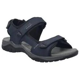 Sandale Josef Seibel "Arlo 02, indigo", Damen, Gr. 43, blau (indigo), Obermaterial: 100% Rindsleder Leather cow., Schuhe Sandale