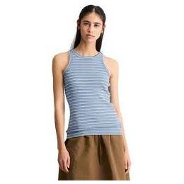 Marc O'Polo T-Shirt MARC O'POLO DENIM "aus reinem Organic Cotton", Damen, Gr. XL, light blau, Obermaterial: 95% Baumwolle, 5% Elasthan, gestreift, slim fit, Rundhals, Shirts T-Shirt