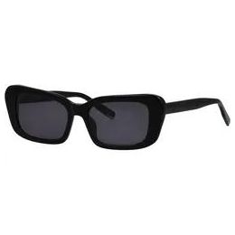 Sonnenbrille Tom Tailor "Modell 676010", Damen, schwarz, leicht gl&auml;nzend, Sonnenbrillen Sonnenbrille, Form CatEye, Logoschriftzug auf B&uuml;gel, Kunststofffassung