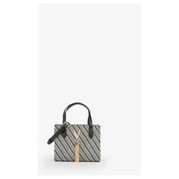 Shopper Valentino BAGS "DIVINA SUMMER", Damen, Gr. B/H/T: 20cm x 16cm x 10cm, nero, multicolor, Baumwolle, Lederimitat, Taschen Shopper, Damen Umh&auml;ngetasche, Schultertasche Handtasche mit Schmuckelement