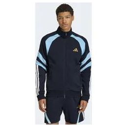 Trainingsjacke Adidas SPORTSWEAR "M TIRO NP TT", Herren, Gr. XL, night navy, ice blau, wei&szlig;, Obermaterial: 53% Baumwolle, 47% Polyester, normal, Jacken Trainingsjacke