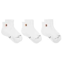 Sportsocken Nike "U NK ED ELVD ANK 3P TENNIS 144", Damen, Gr. S (34/37), multi, color, Obermaterial: 69% Baumwolle, 29% Polyester, 2% Elasthan, Socken Sportsocken, f&uuml;r sportliche Aktivit&auml;ten, sportlicher Stil, vielseitig einsetzbar