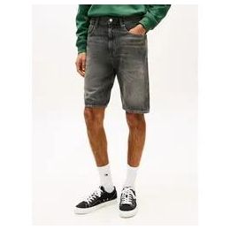 Tommy Hilfiger Shorts TOMMY JEANS "OTIS", Damen, Gr. 33, N-Gr, denim schwarz, Denim/Jeans, Obermaterial: 100% Baumwolle, unifarben, regular fit kurz, Hosen Shorts, Regular fit mit Taschen