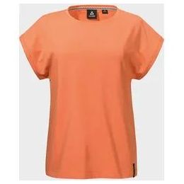 Sch&ouml;ffel Funktionsshirt SCH&Ouml;FFEL "T Shirt Style Serenio WMN", Damen, Gr. 46, 5115, orange, Oberstoff: 61% Baumwolle, 34% Polyester, 5% Elasthan, Rundhals, Shirts Funktionsshirt