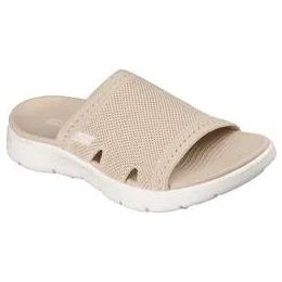 Pantolette Skechers "GO WALK FLEX SANDAL-", Herren, Gr. 37, natur, Textil, Schuhe Pantolette, Sommerschuh, Strandschuh, Urlaubsschuh, Sandale mit Komfortfu&szlig;bett