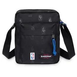Schultertasche Eastpak "ARCADE MINI BAG", Damen, Gr. B/H/T: 18,5cm x 21,5cm x 5cm, schwarz, nba logo, Polyester, Taschen Schultertasche, Mini Bag, Messenger Bag, Basketball NBA