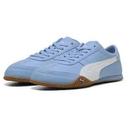 Sneaker Puma "Bella Lea Sneakers Damen", Herren, Gr. 39, blissful blau gum beige, Obermaterial: Gummi, Kuhleder, Synthetik, Leder. Futter: Synthetik, Textil. Innensohle: Textil, Keine Angabe. Laufsohle: Gummi, Schuhe Sneaker