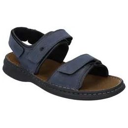 Sandale Josef Seibel "Rafe, blau", Damen, Gr. 43, blau (ocean, schwarz), Obermaterial: 100% Rindsleder Leather cow., Schuhe Sandale