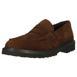Slipper Clarks "Berwick", Herren, Gr. 41, dunkelbraun, schwarz, Schuhe Slipper, mit EXTRALIGHT-Sohle