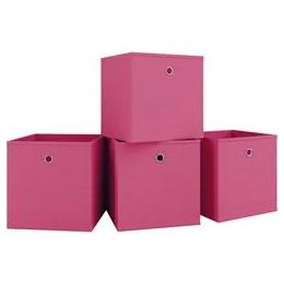 Faltbox Vcm "4er Set Faltbox Klappbox Aufbewahrungsbox Boxas", pink, B:27cm T:27cm, Aufbewahrungsboxen