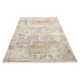 Teppich OCI DIE TEPPICHMARKE "BESTELLER CAVA", bunt (multi), B:80cm H:8mm L:300cm, Viskose, Teppiche, Teppich, Glanz Viskose, mit Fransen, Hoch Tief Struktur, Vintage, Wohnzimmer