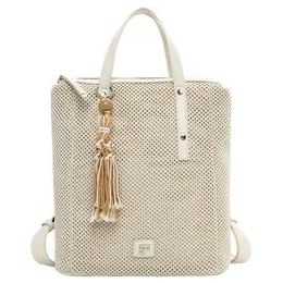 Rucksack SURI FREY "Rucksack SFY Gitty", Gr. B/H/T: 30cm x 34cm x 11cm, beige (beige 400), Polyester, Rucks&auml;cke Rucksack