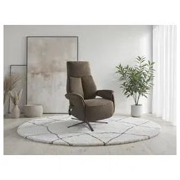Sit & More TV-Sessel SIT & MORE "TV Lazy", braun, B:75cm H:113cm T:85cm, 100% Polyester, Sessel, mit Herz-Waage-Positon und 3 Motoren