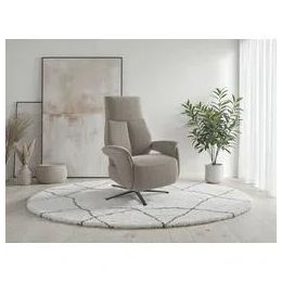 Sit & More TV-Sessel SIT & MORE "TV Lazy", taupe, B:75cm H:110cm T:85cm, 100% Polyester, Sessel, zur Auswahl mit Herz-Waage-Position