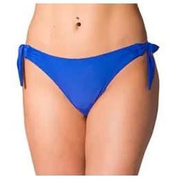 Bikini-Hose AQUARTI "Bikinihose Aquarti Damen Tanga Bikinihose Seitlich Gebunden", Damen, Gr. 36, N-Gr, blau (kornblumenblau), Obermaterial: 80% Polyamid PA. 20% Elasthan EL., Badehosen Bikini-Hose