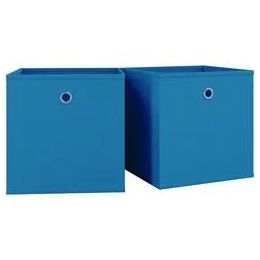 Faltbox Vcm "2er Set Faltbox Klappbox Aufbewahrungsbox Boxas", blau, B:27cm T:27cm, Aufbewahrungsboxen