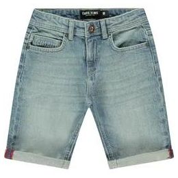Jeansbermudas Cars Jeans "Shorts TARGET", Jungen, Gr. 16 (176), N-Gr, stone used, Denim/Jeans, Obermaterial: 99% Baumwolle, 1% Elasthan, Abriebeffekte, Basic kniefrei, Jeans