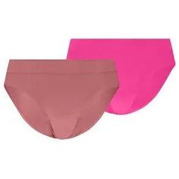Slip Puma "Puma WOMEN 3D KNIT SPORT BRIEFS", Damen, Gr. M, dusty pink, pink, Microfaser, Obermaterial: 87% Polyamid, 13% Elasthan, k&ouml;rpernah, Unterhosen Slip, nahtlose R&auml;nder f&uuml;r eine unsichtbare Passform