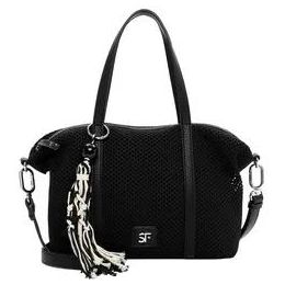Shopper SURI FREY "Shopper SFY Gitty", Damen, Gr. B/H/T: 37cm x 23cm x 14cm 0, schwarz (schwarz 100), Polyester, Taschen Shopper