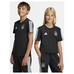 T-Shirt Adidas PERFORMANCE "DEUTSCHLAND DNA KIDS", M&auml;dchen, Gr. 128, schwarz, Obermaterial: 100% Baumwolle, Rundhals, Shirts T-Shirt