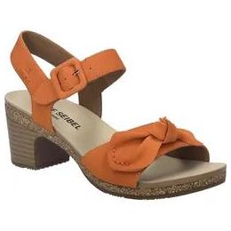 Sandale Josef Seibel "Grace 11, papaya", Damen, Gr. 36, orange (papaya), Obermaterial: 100% Rindsleder Leather cow., Schuhe Sandale