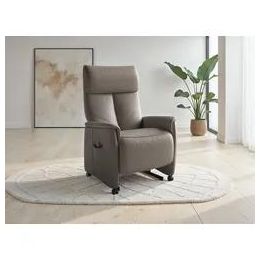 Sit & More TV-Sessel SIT & MORE "Cremona Comfort", delphine, B:76cm H:110cm T:84cm, Sessel, wahlweise manuell oder elektrischer Funktion mit Akku
