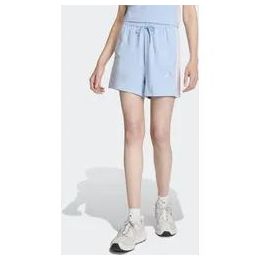 Shorts Adidas SPORTSWEAR "W 3S SJ SHO", Damen, Gr. XL, N-Gr, glow blau, clear pink, normal, gr., Obermaterial: 93% Baumwolle, 7% Elasthan, Hosen Shorts