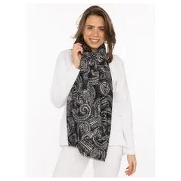 Schal Zwillingsherz "Classic Paisley", Damen, schwarz, Web, Obermaterial: 100% Polyester, Modet&uuml;cher Schal, anschmiegsam, zeitloses Paisleymuster