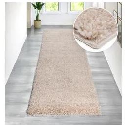 Hochflor-Teppich OTTO HOME "Viva Shaggy, in Standard- und Premium-Qualit&auml;t, 30 mm oder 45 mm H&ouml;he" Gr. 11, beige (sand), B:67cm H:45mm L:230cm, Kunstfaser, Teppiche, Uni Farben, einfarbig, besonders weich und kuschelig, Kundenliebling