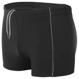 Badehose AQUARTI "Badehose Aquarti Herren Badehose Kurz mit Kontrastpaspel", Damen, Gr. XXL, N-Gr, schwarz (schwarz, grau), Obermaterial: 80% Polyamid PA. 20% Elasthan EL., Badehosen Badehose