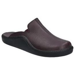 Hausschuh Josef Seibel "Monaco 202 G, bordeaux", Herren, Gr. 46, rot (bordeaux), Obermaterial: 100% Rindsleder Leather cow., Schuhe Hausschuh