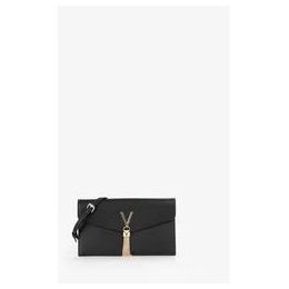 Umh&auml;ngetasche Valentino BAGS "LUXE", Damen, Gr. B/H/T: 27cm x 16cm x 0,5cm, nero, Lederimitat, Taschen Umh&auml;ngetasche, Damen Schultertasche, Clutch mit Zierkette als Umh&auml;ngeriemen