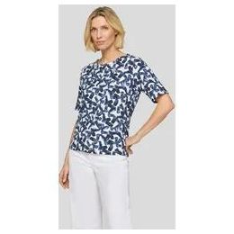 Print-Shirt Rabe "T-Shirt", Damen, Gr. 36, dunkelblau, 92%Baumwolle 8%Elasthan, tailliert, Shirts