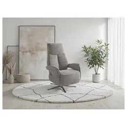 Sit & More TV-Sessel SIT & MORE "TV Lazy", grau, B:75cm H:110cm T:85cm, 100% Polyester, Sessel, zur Auswahl mit Herz-Waage-Position
