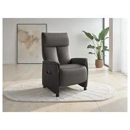 Sit & More TV-Sessel SIT & MORE "Cremona Comfort", mocca, B:76cm H:114cm T:84cm, Sessel, wahlweise manuell oder elektrischer Funktion mit Akku