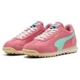 Sneaker Puma "EASY RIDER VINTAGE", Damen, Gr. 41, wild pink, mint jelly, Textil, unifarben, Schuhe Sneaker, mit Wildleder-Overlays, mit ProFoam-D&auml;mpfungstechnologie