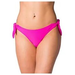 Bikini-Hose AQUARTI "Bikinihose Aquarti Damen Tanga Bikinihose Seitlich Gebunden", Damen, Gr. 38, N-Gr, pink, Obermaterial: 80% Polyamid PA. 20% Elasthan EL., Badehosen Bikini-Hose
