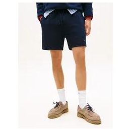 Tommy Hilfiger Shorts TOMMY JEANS "TJM CONTRAST LINEAR BEACH", Herren, Gr. M, N-Gr, schwarz night navy, Web, Obermaterial: 80% Baumwolle, 20% Polyester, regular fit kurz, Hosen Shorts, Regular fit mit elastischem Bund