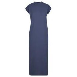 Shirtkleid Urban Classics "Urban Classics Damen Ladies Long Extended Shoulder Dress", Damen, Gr. 5XL, US-Gr&ouml;&szlig;en, vintageblau, 100% Baumwolle, unifarben, loose fit, Rundhals, Kleider Shirtkleid