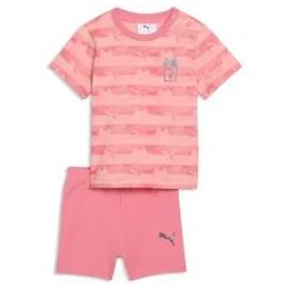 Trainingsanzug Puma "X GABBY'S DOLLHOUSE MINICATS TEE AND SHORTS SET INF", Jungen, Gr. 80, wild pink, Jersey, Obermaterial: 100% Baumwolle. Obermaterial Hose: 95% Baumwolle, 5% Elasthan, bedruckt, regular fit, Sportanz&uuml;ge Trainingsanzug, zweiteiliges Set, ohne Kapuze, Regular Fit